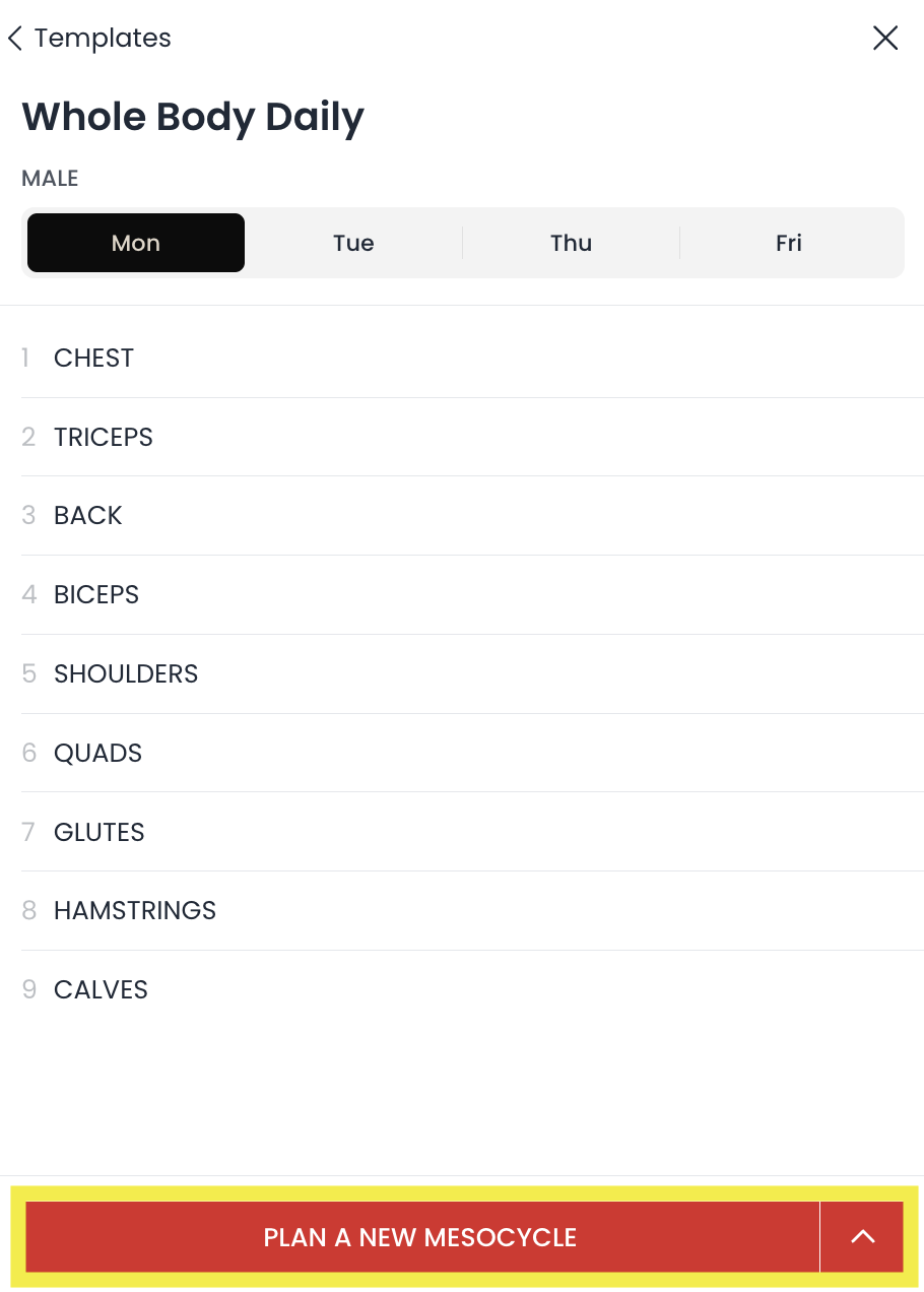 Where to start? – RP Hypertrophy App Help